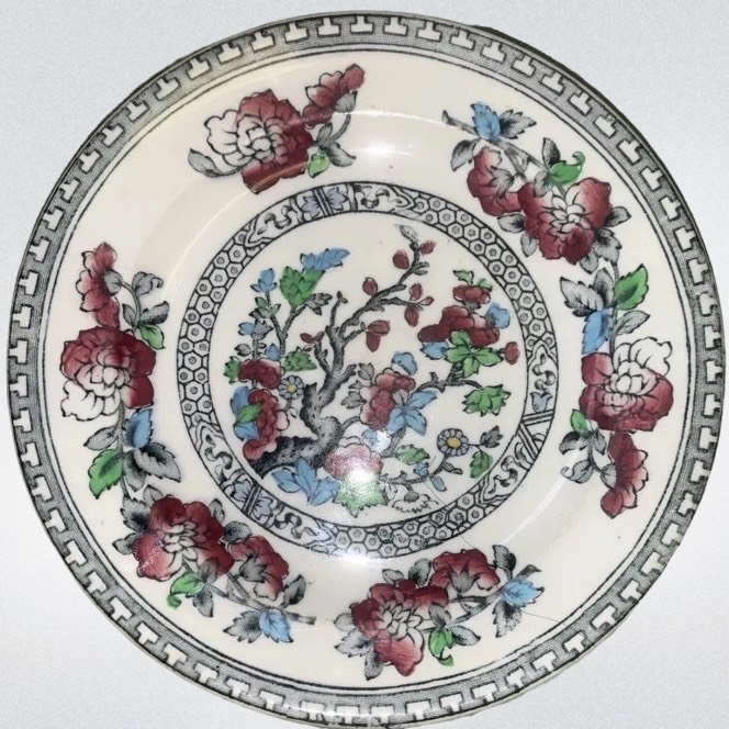 Wood’s Burslem England “Indian Tree" 6” plate porcelain Dish