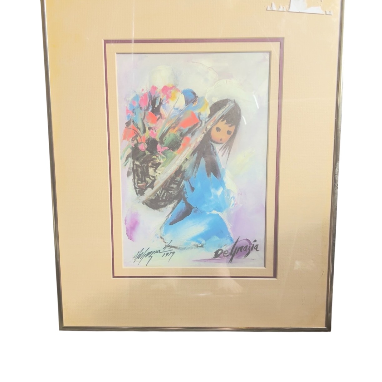 WALL ART LITHOGRAPH Signed By Ted DeGrazia USA Numbered 1/1 1979 ...