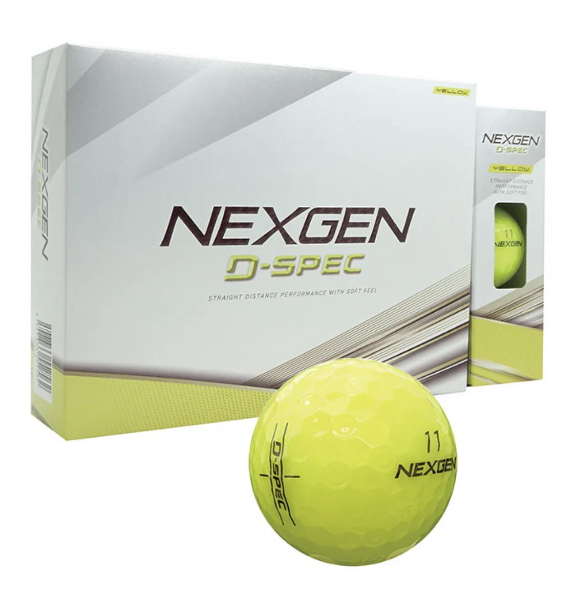 Nexgen D-Spec Yellow Golf Balls Full Dozen (Limited Color)