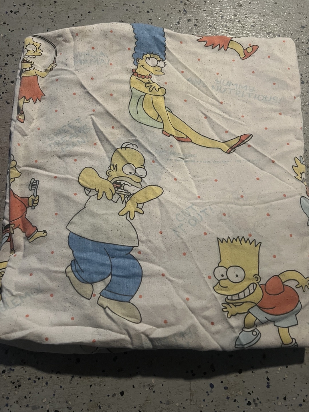 Vintage Simpsons Sheet