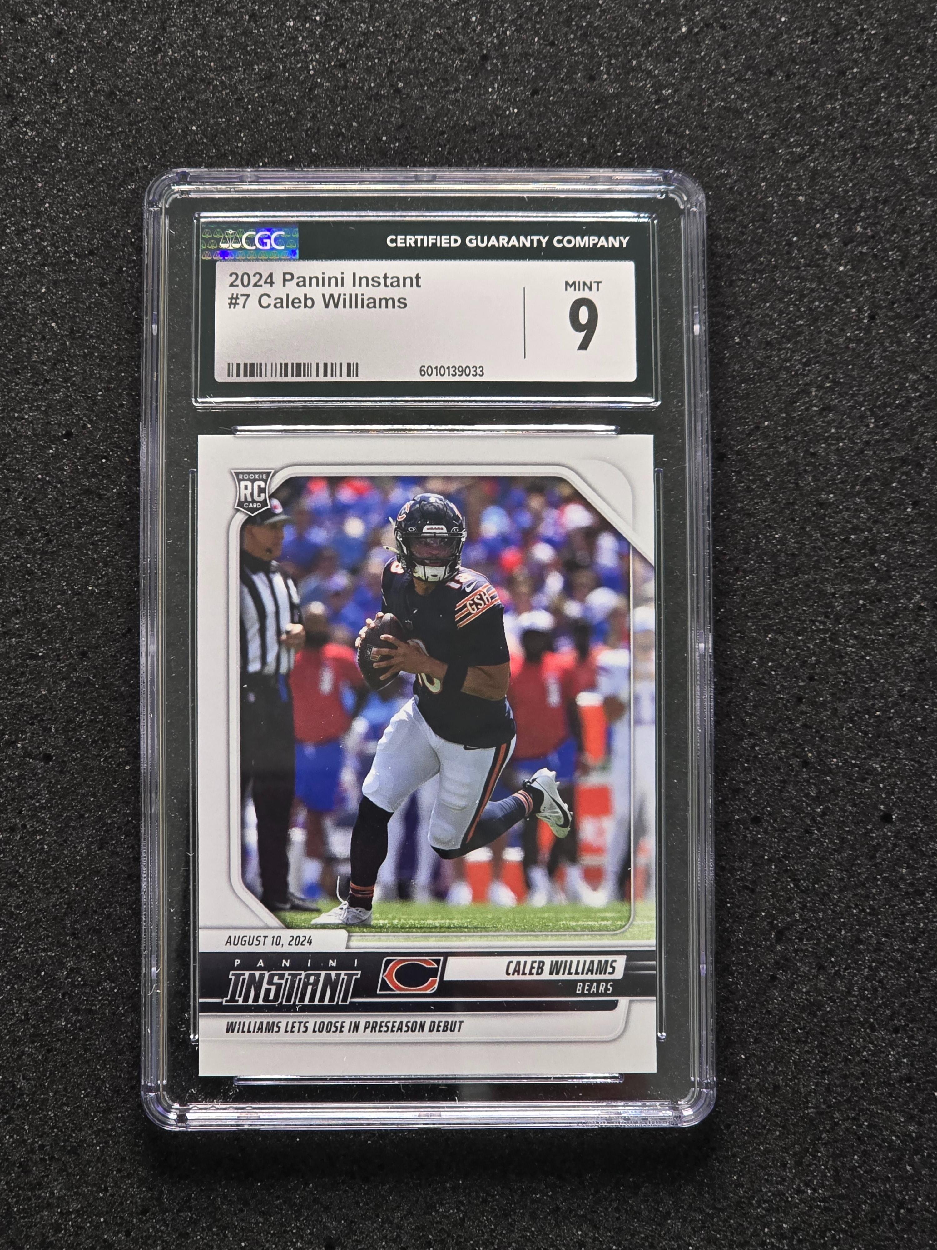 2024 Panini Instant NFL #7 Caleb Williams Rookie RC Mint CGC 9