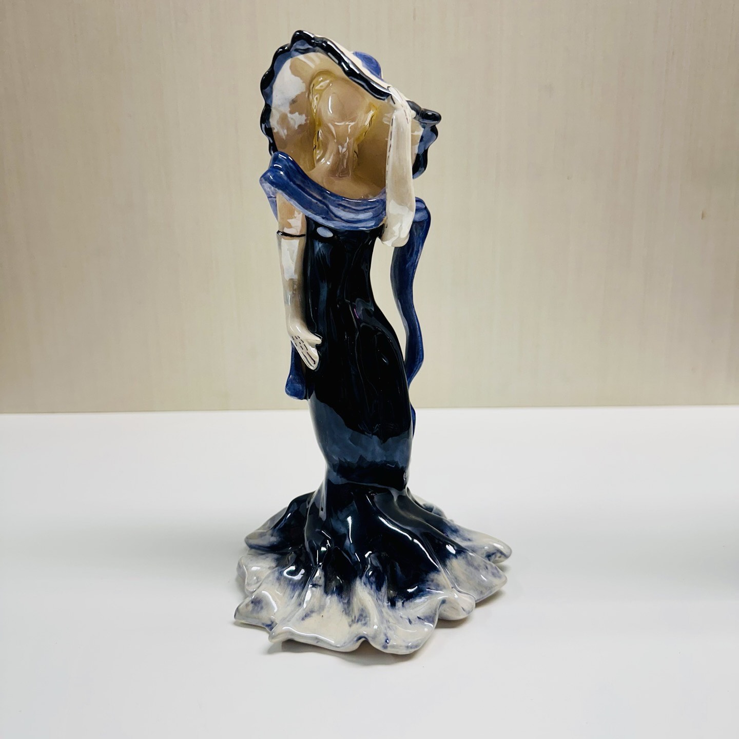 Vintage Heather Goldminc Blue Sky Woman Wearing Blue Dress Figurine