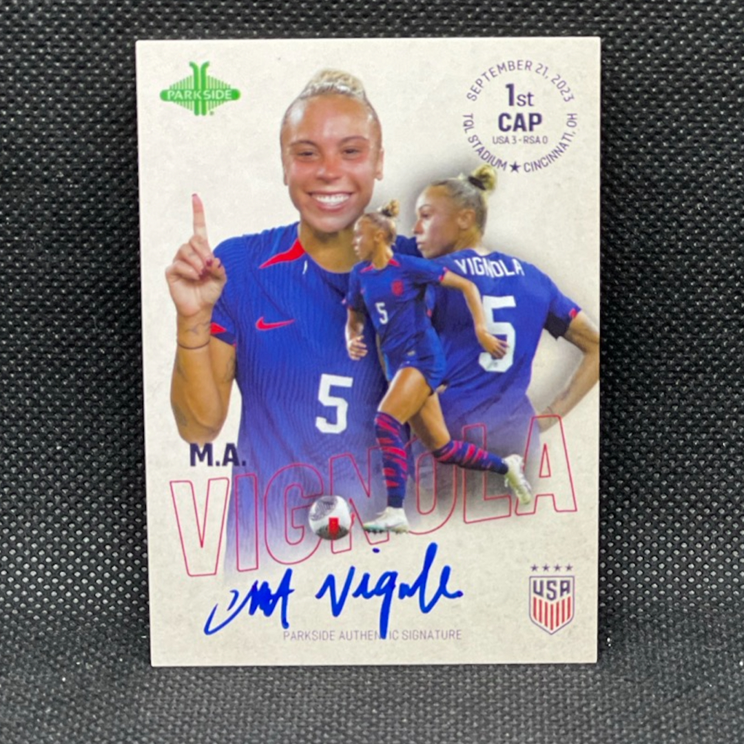 MA Vignola 2023 Parkside ReCap autograph 312/395 Soccer Card