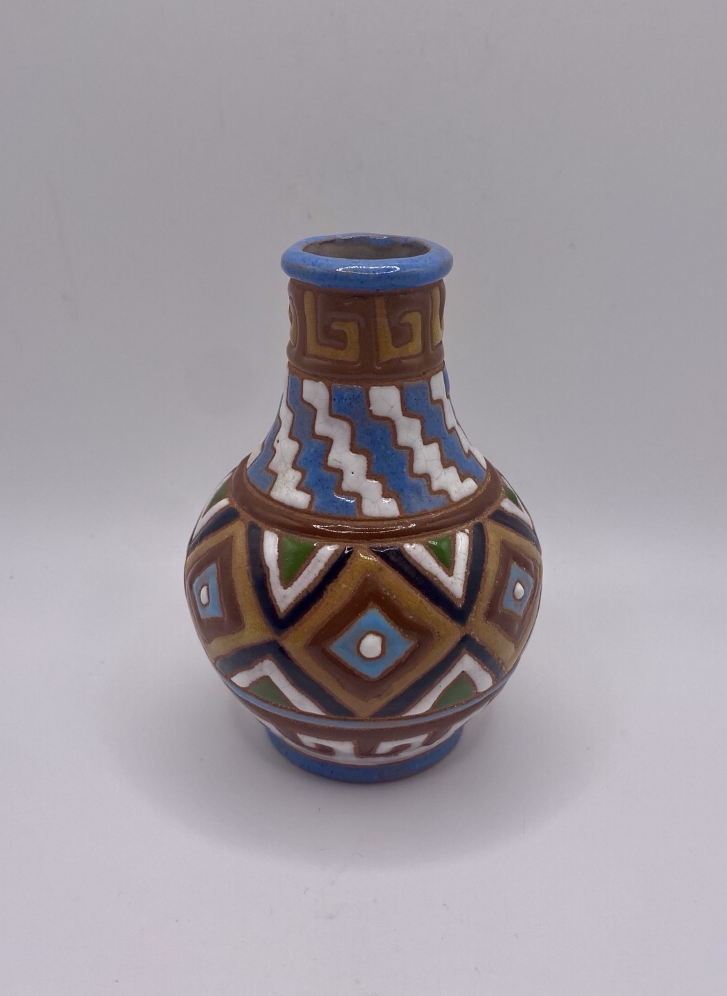 Paraguayan Art Pottery Terracotta Clay Vase