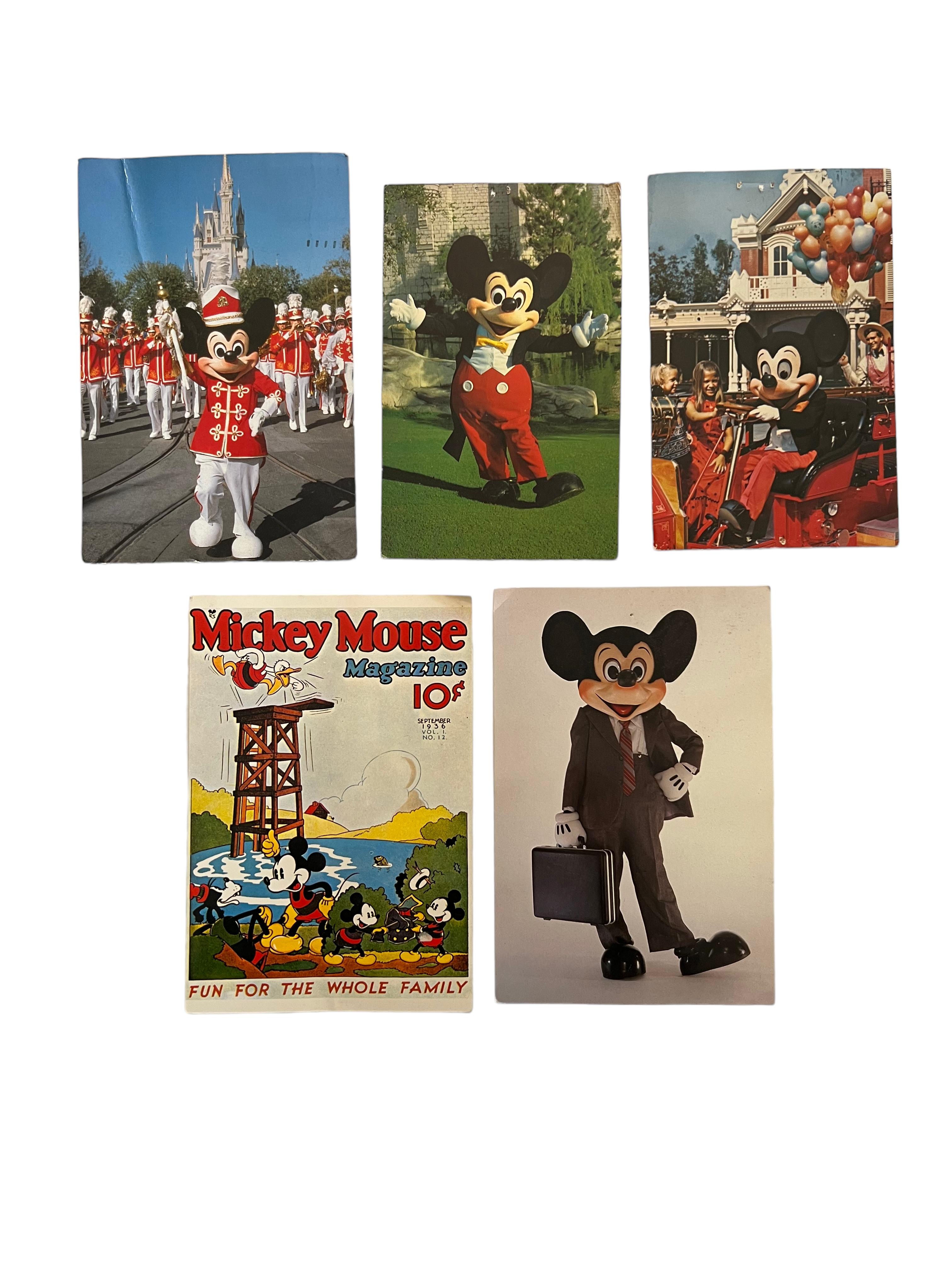 Disney Mickey Mouse Post Cards. Vintage Walt Disney Productions Post ...