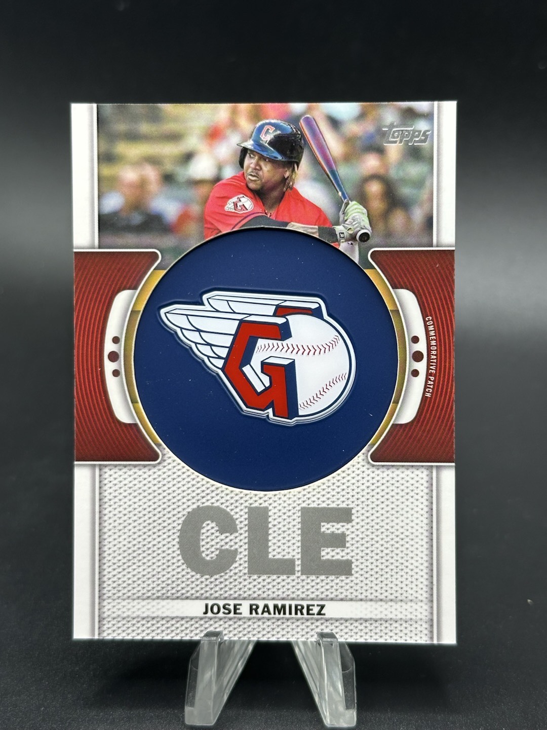 2023 Topps Team Logo Commemorative Patch - JOSE RAMIREZ - Guardians - #TLP-JRA