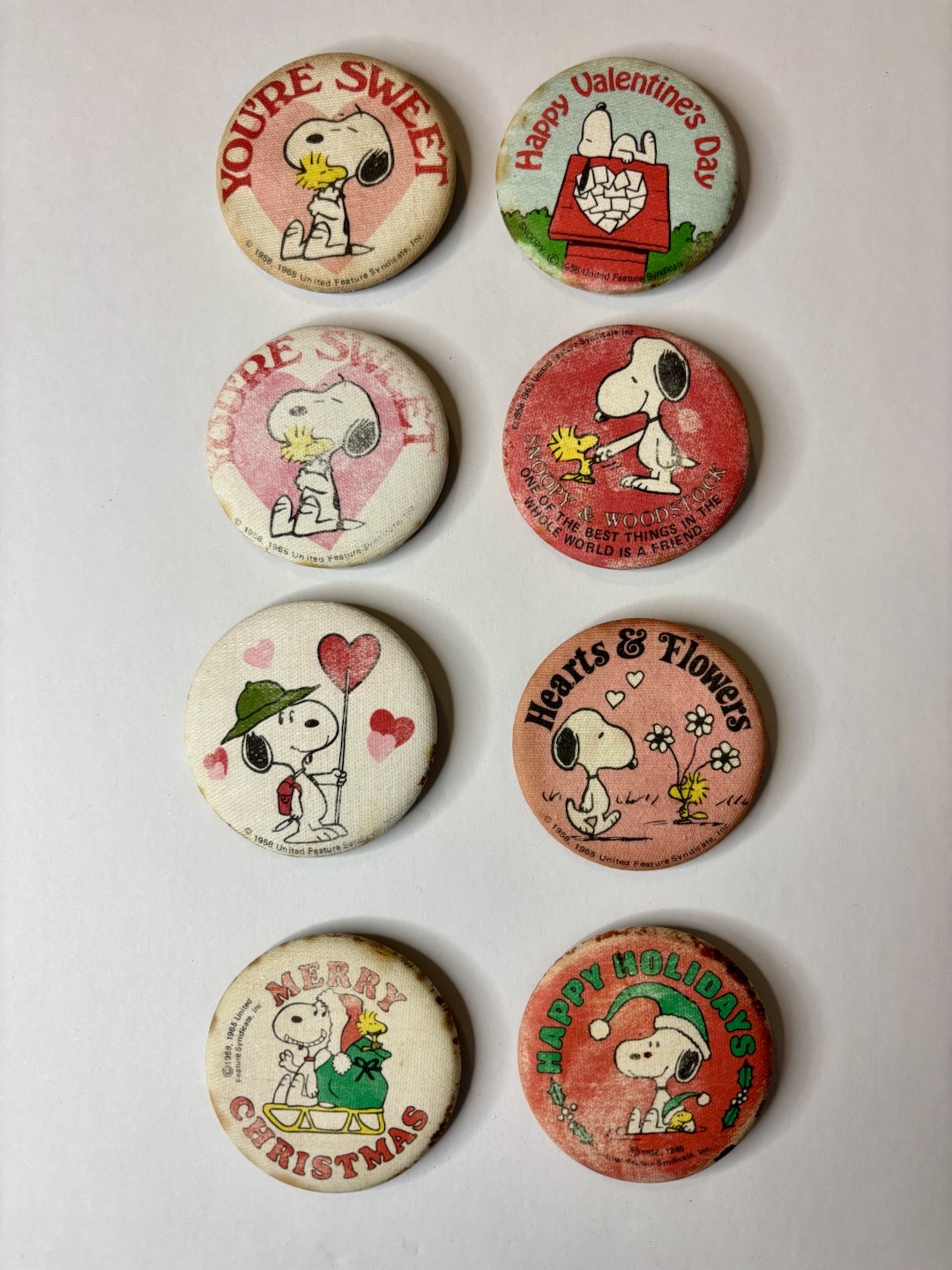 Set of Vintage Button Pins