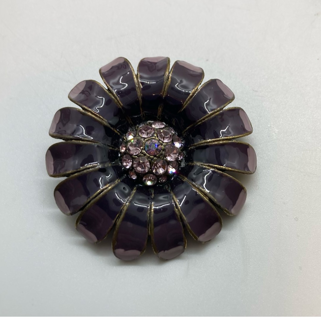 Purple Gradient Enamel Brooch