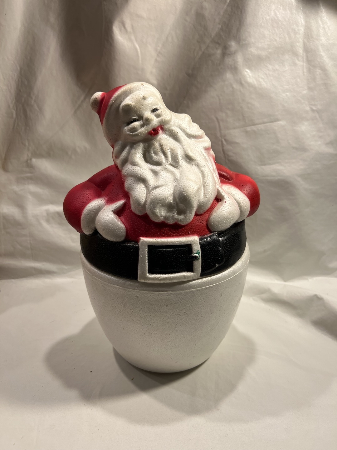 Santa Ice Bucket Cooler Vintage Styrofoam Gotham Industries