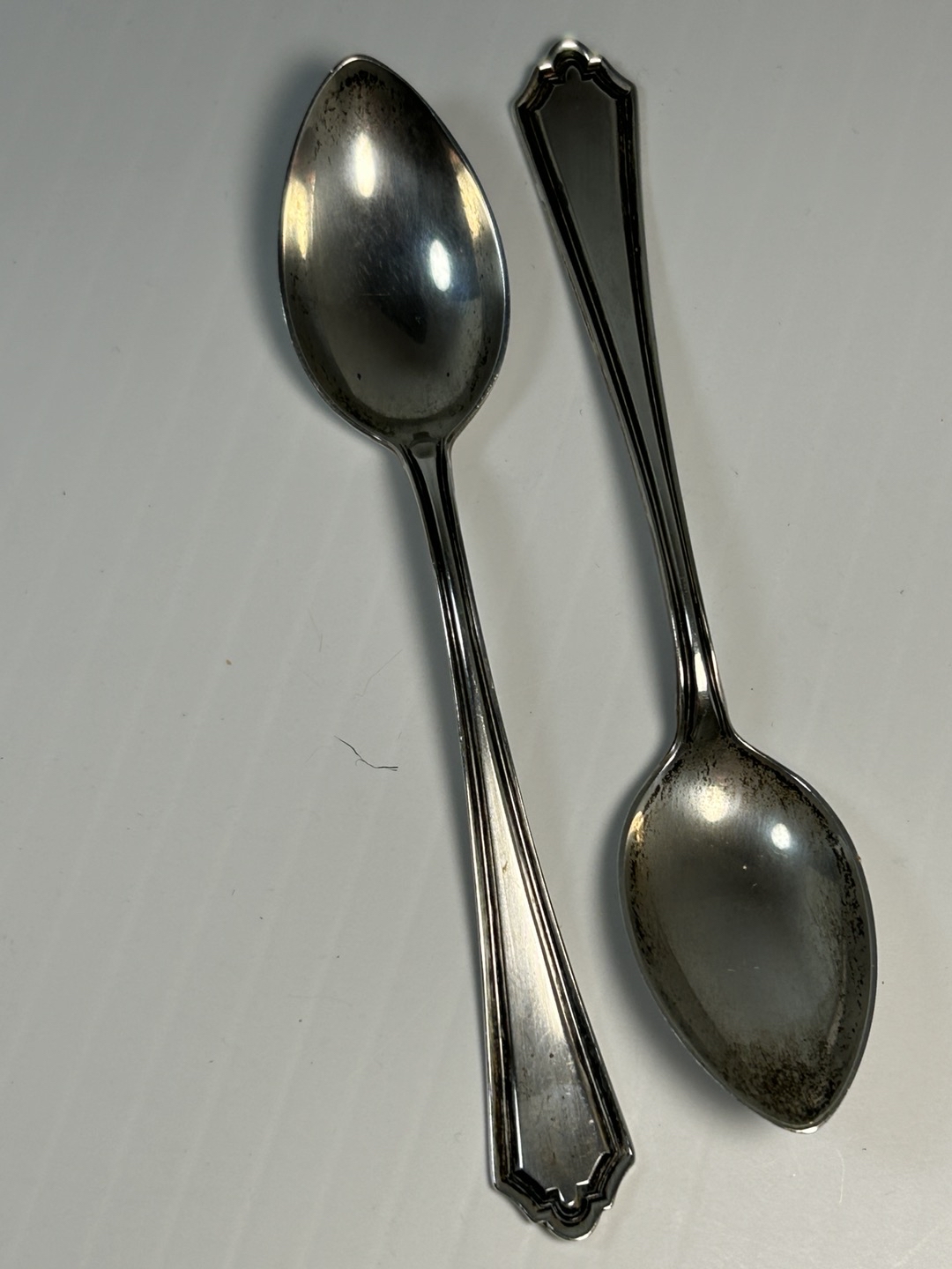 Antique Alvin Sterling Hamilton Baby Demitasse Spoons 1910 4" No Monogram