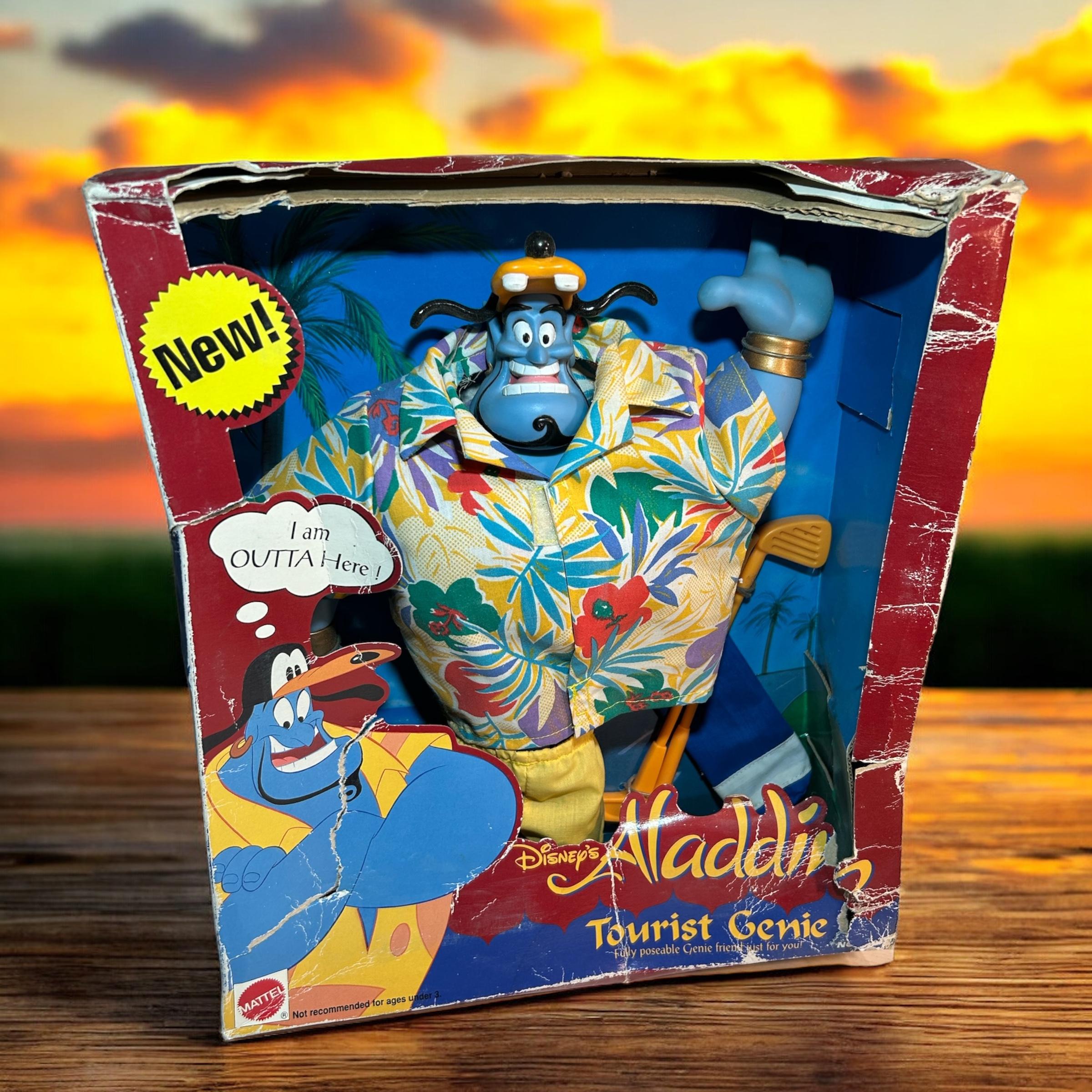 Disney's Aladdin Tourist Genie Doll Mattel 12" NIB 1993 Goofy Golf ...