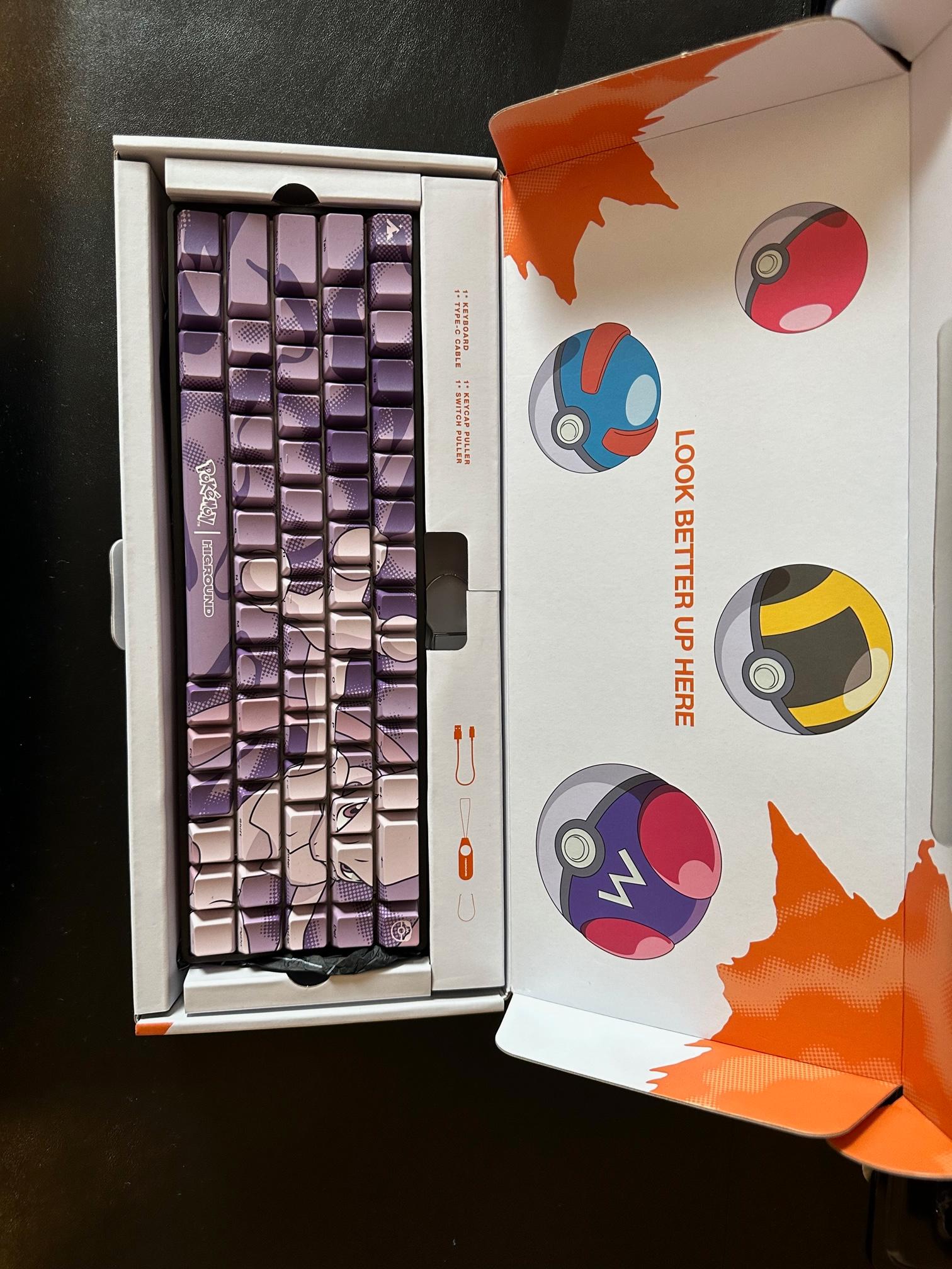 Higround Pokémon + HG Performance Base 65 Keyboard - Mewtwo