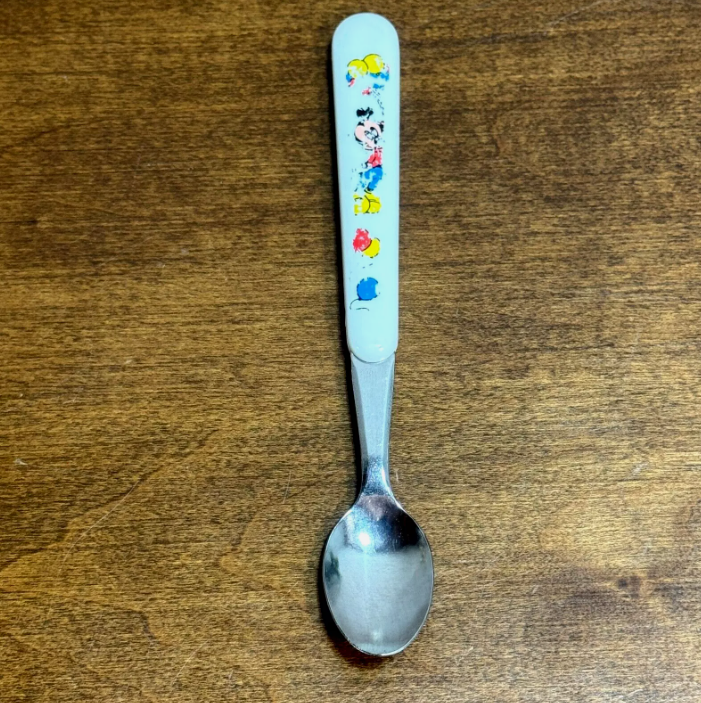 Vintage Disney Mickey Mouse Baby Spoons 5.75"