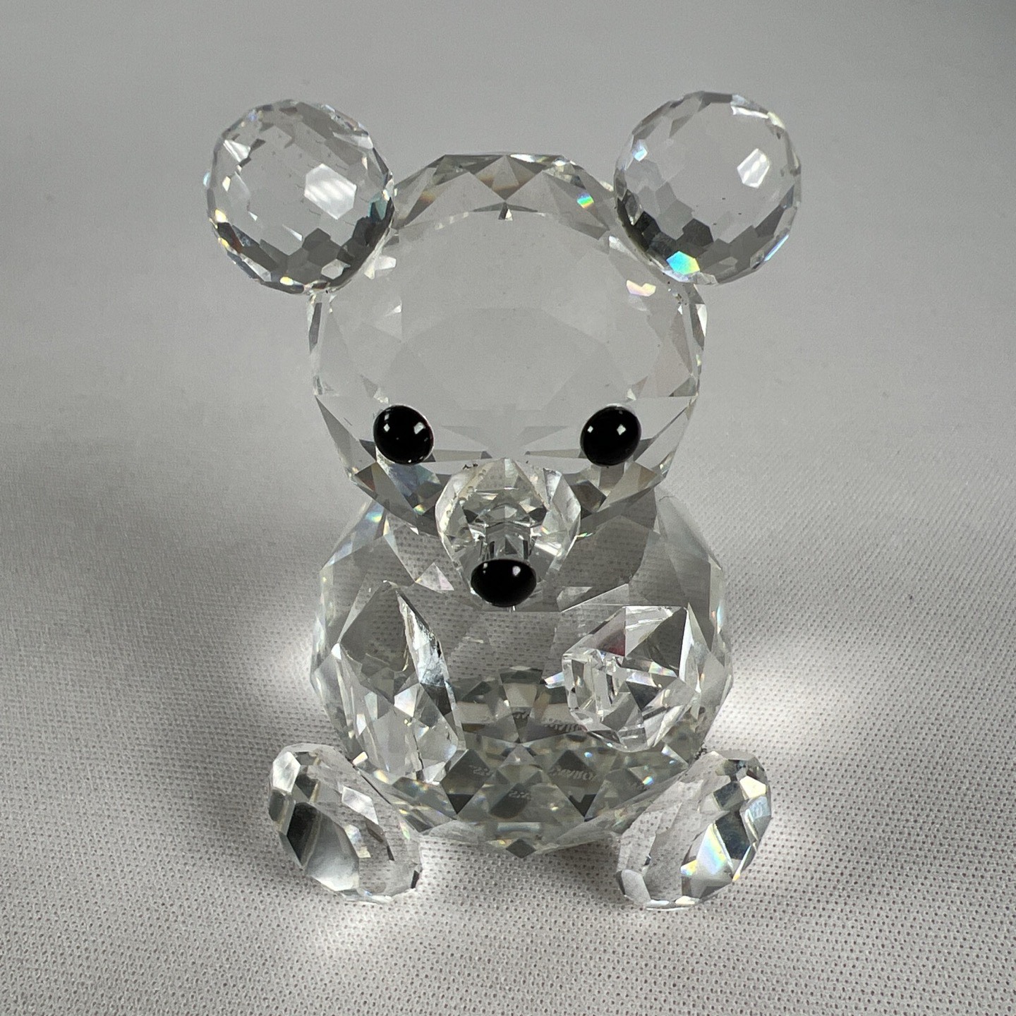 Swarovski Crystal Bear Figurine 2.5” + Case Austrian Made VGC