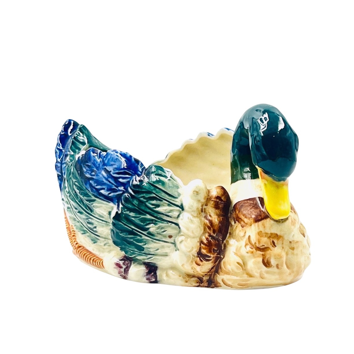 VINTAGE MALLARD DUCK PLANTER Occupied Japan