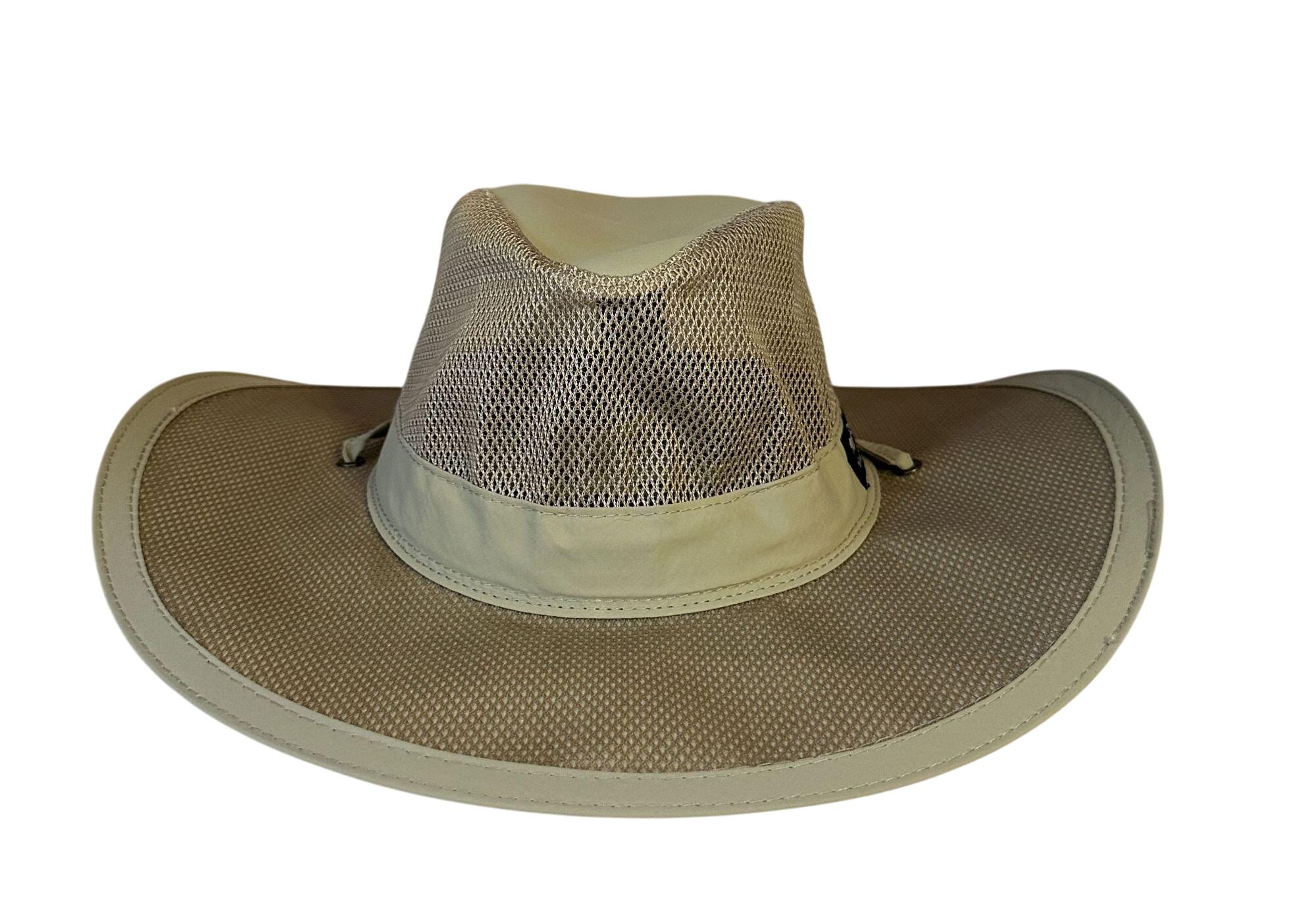 Panama Jack Mesh Safari Fedora Hat Model PJ11-ASST Green Large VGC