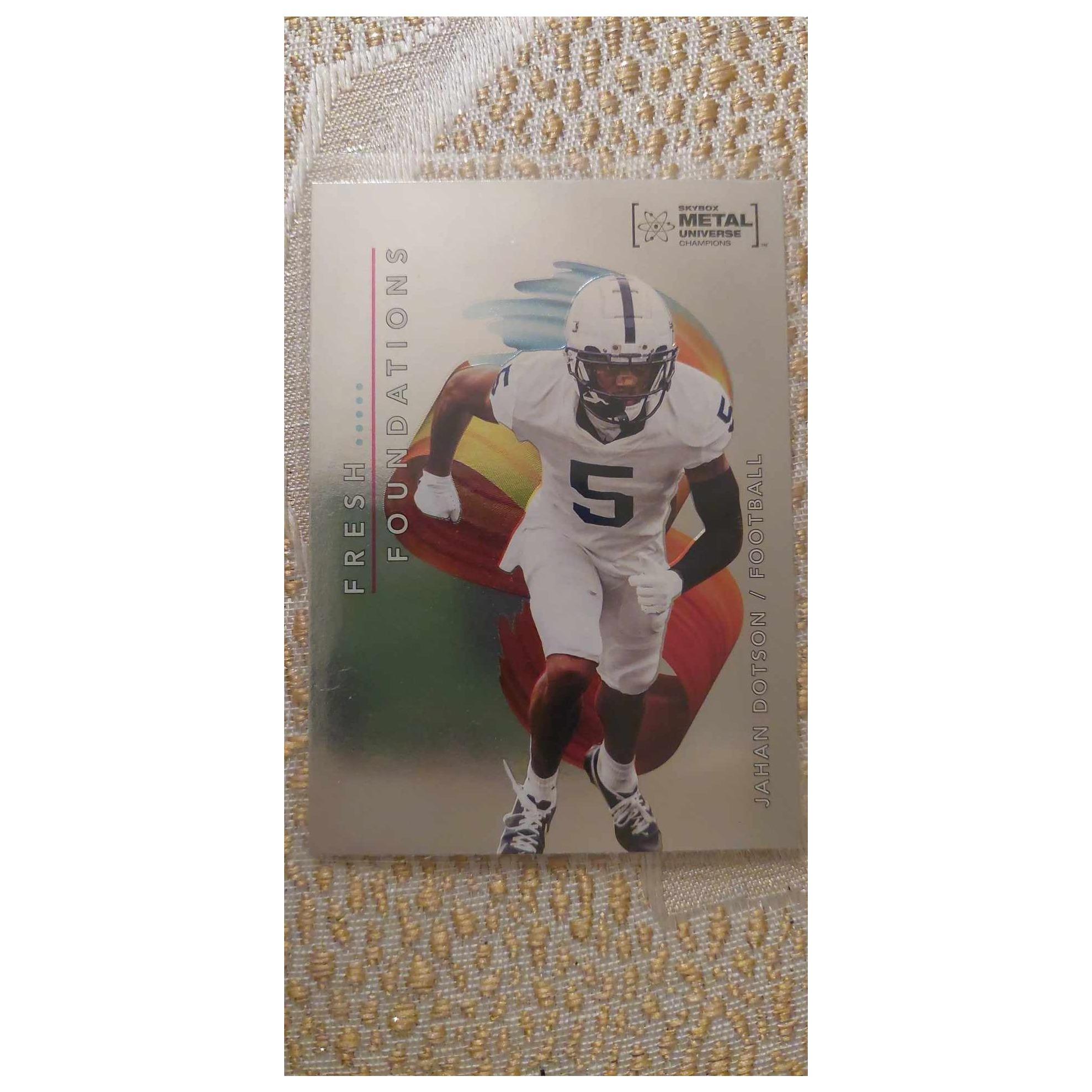 Jahan Dotson 2022 Skybox Metal Universe Champions. Penn State Nittany ...