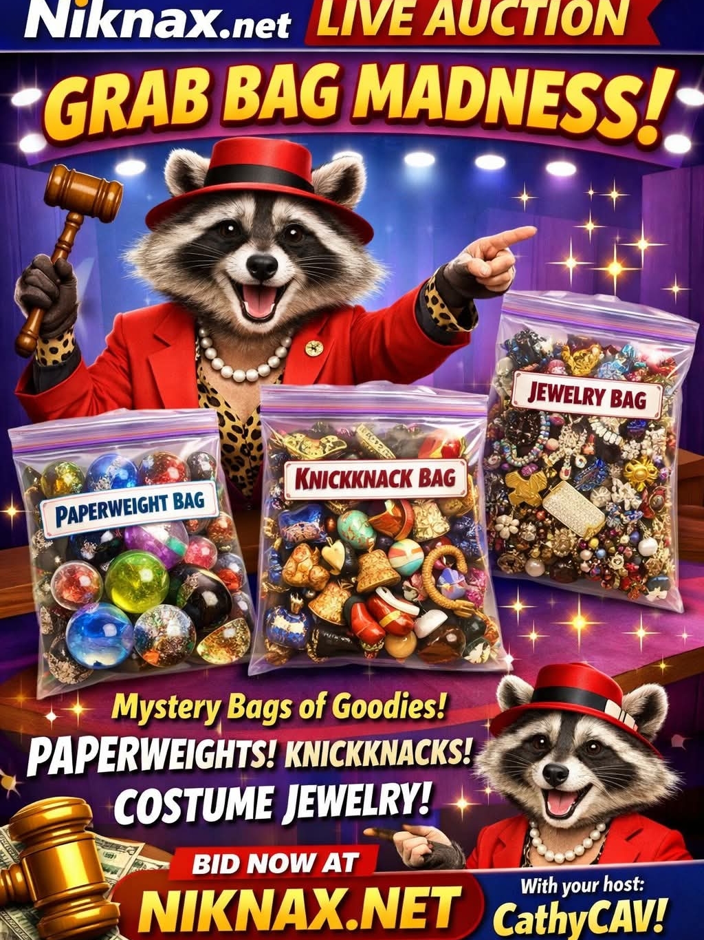Grab Bags Galore! Jewelry Bags, Paperweight Bags and Nick-Nack Bags!