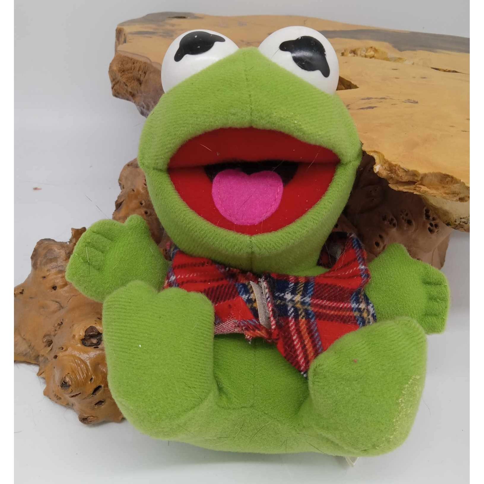 Muppet Babies Kermit in red plaid vest, Henson