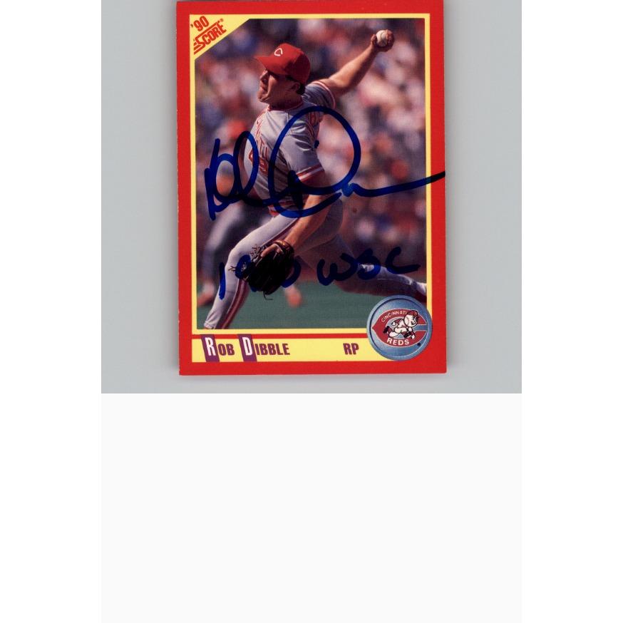 Rob Dibble Signed Cincinnati Reds 1990 Score Baseball Card #277