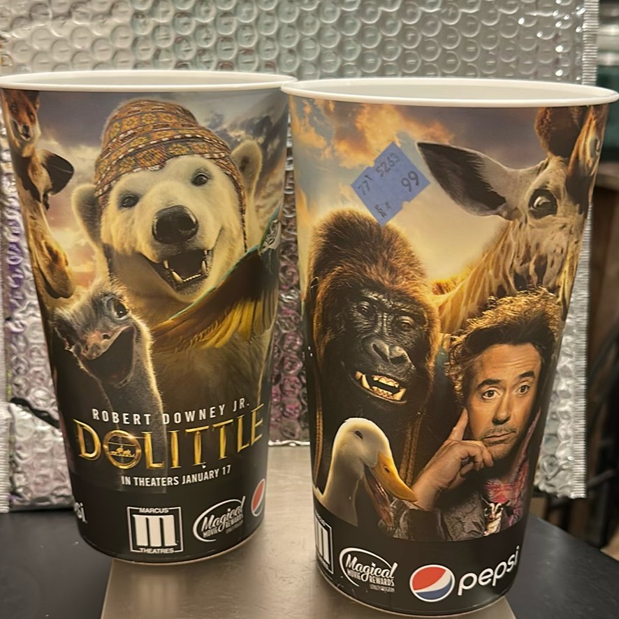 2 Pc. Dolittle Popcorn Cups