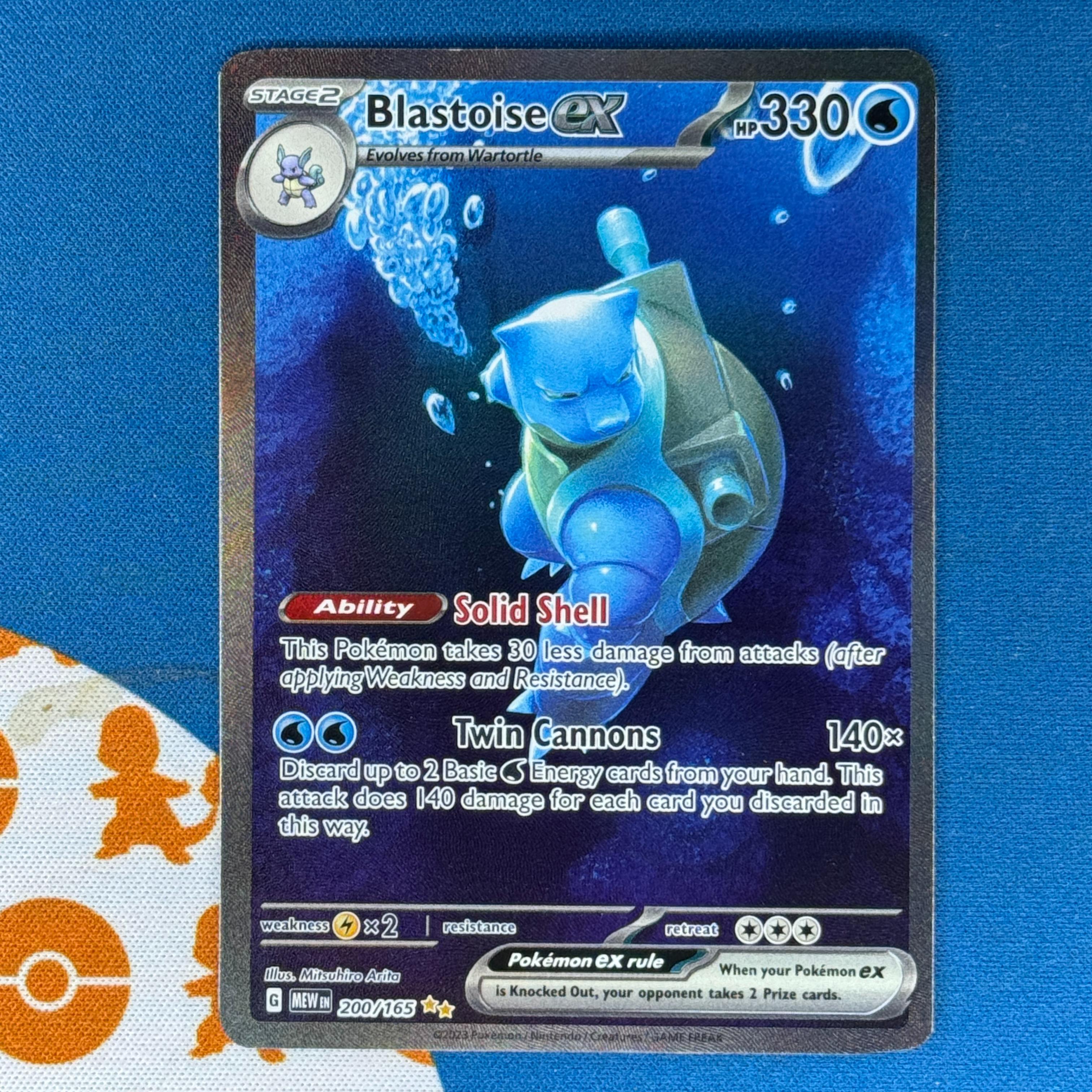 Pokemon: Scarlet and Violet 151- Blastoise #200/165 SIR