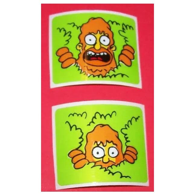 The Simpsons Pinball Machine Spinner Target Decal Set Originals Vintage NOS