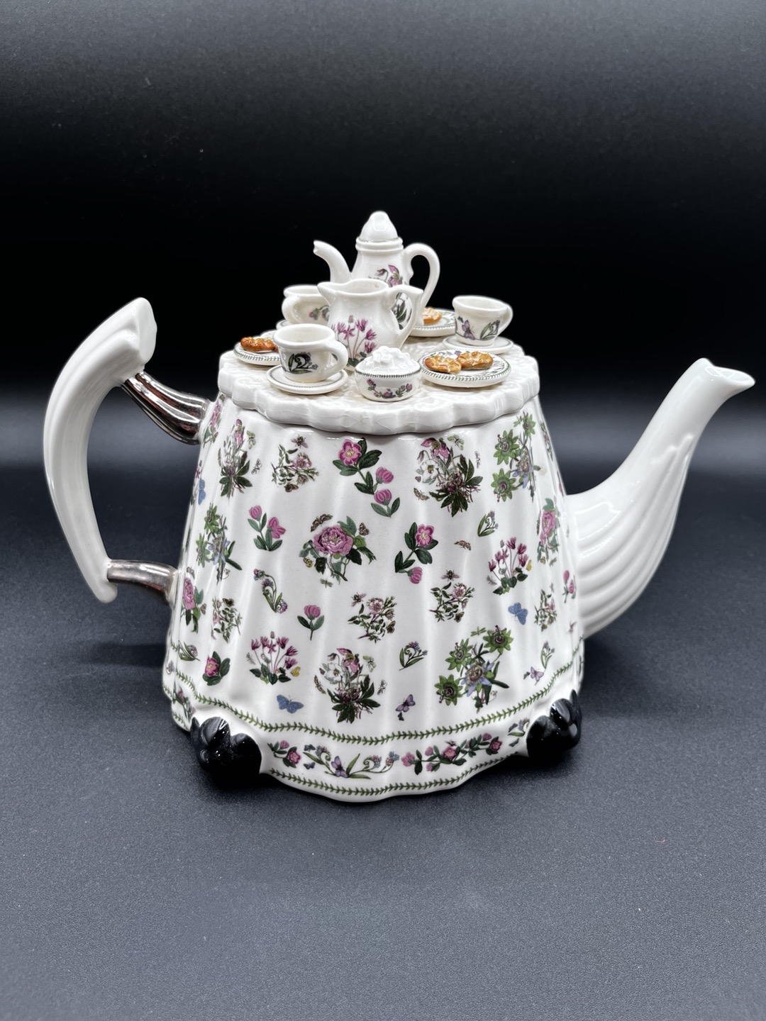 Large Porcelain Portmeirion Botanic Garden Victorian Tea Table Teapot 🫖