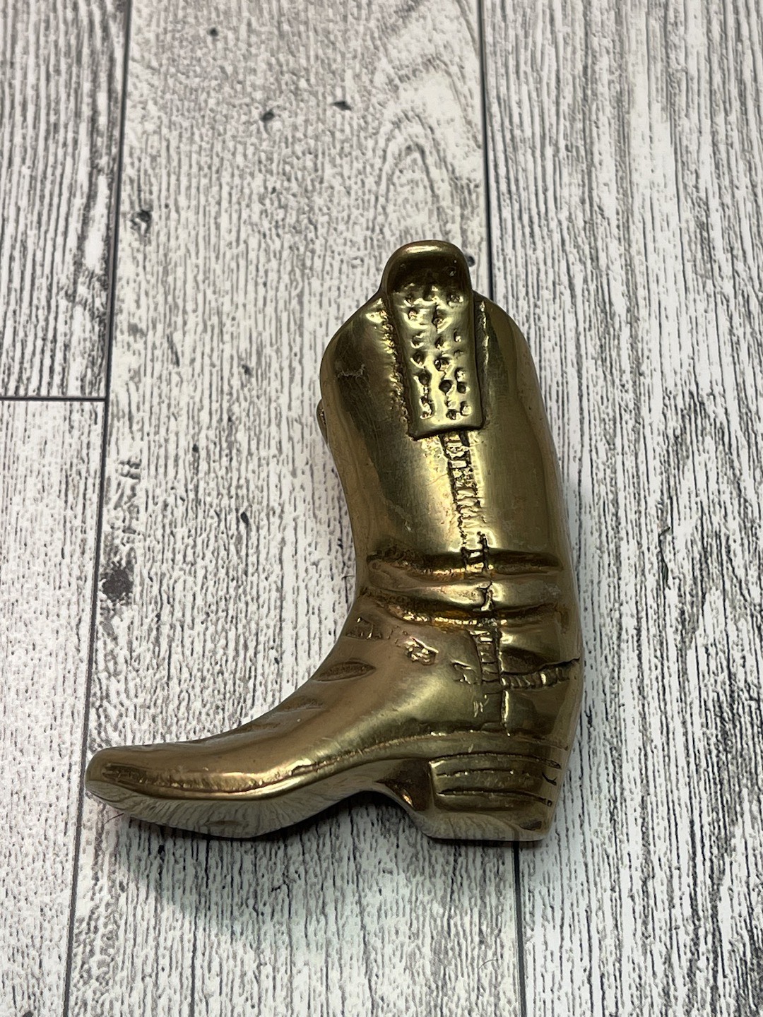Brass Cowboy Boot