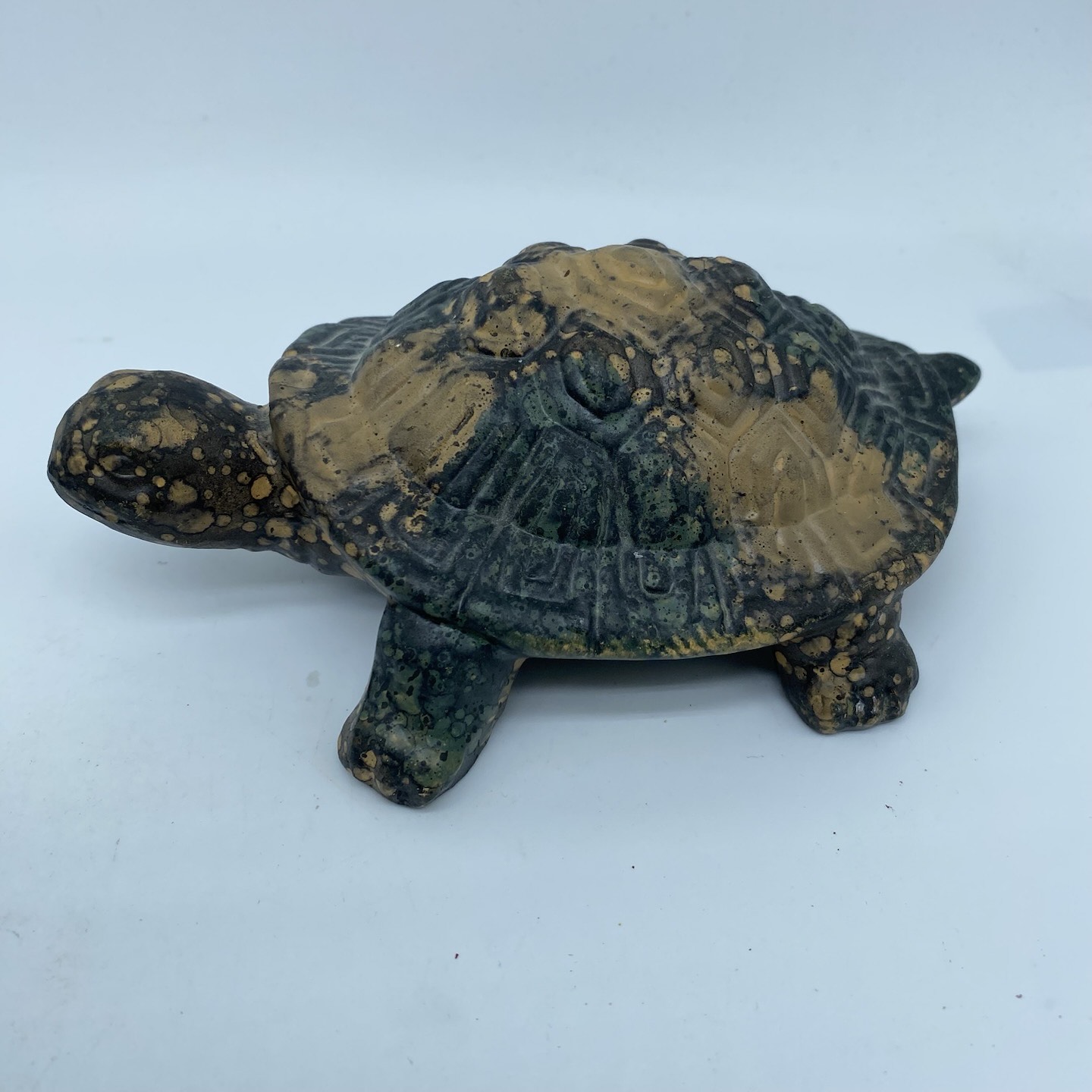 #1612 Ceramic Sculpture Of Tortoise Figurine Or Turtle