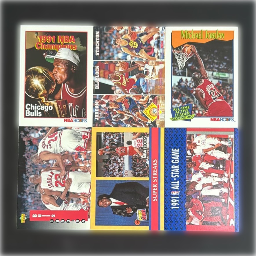 (6) Michael Jordan Chicago Bulls Junk Wax Lot Extra Succulent Special ...