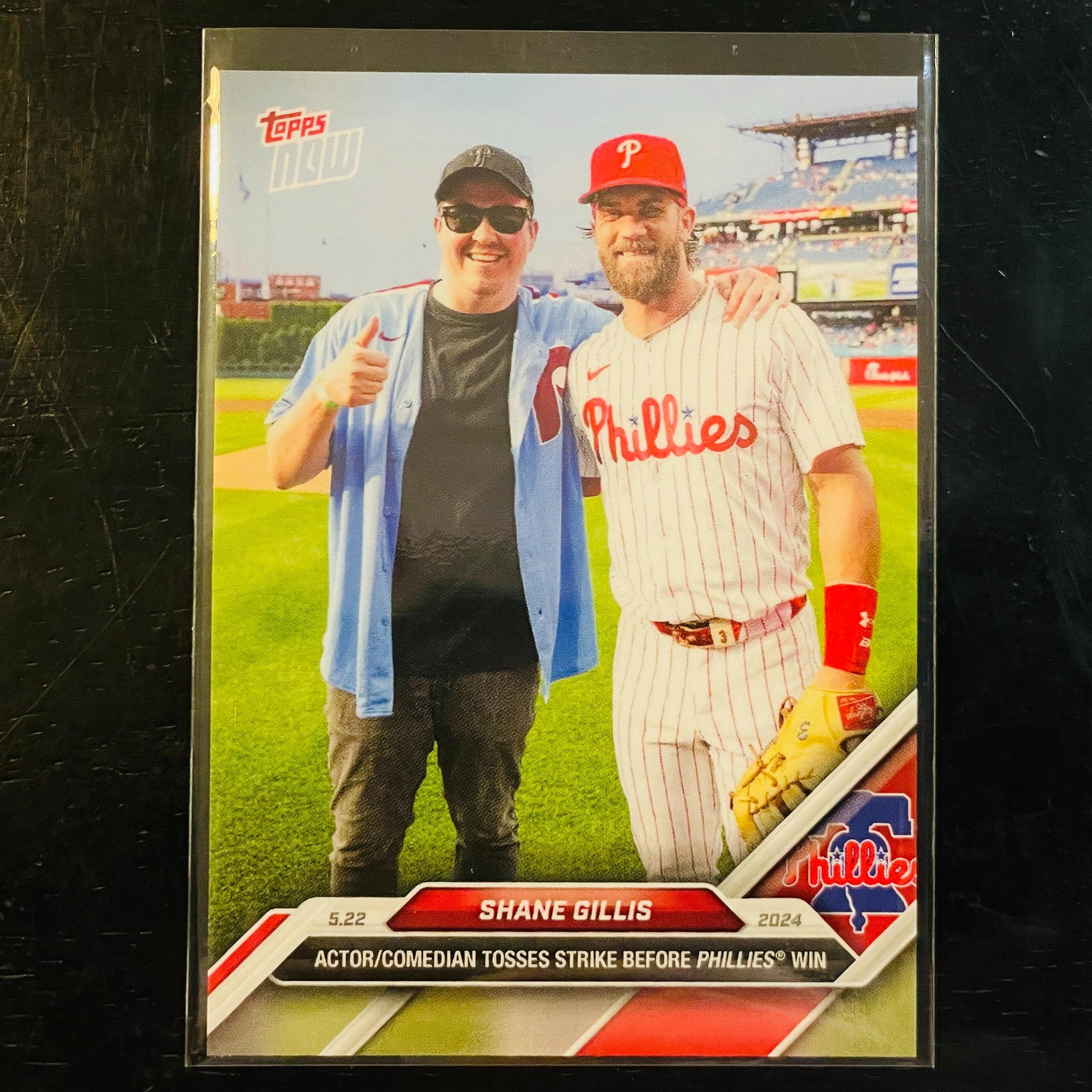 Shane Gillis Topps Now 1st Card - Actor/Comedian Tosses Strike Before ...