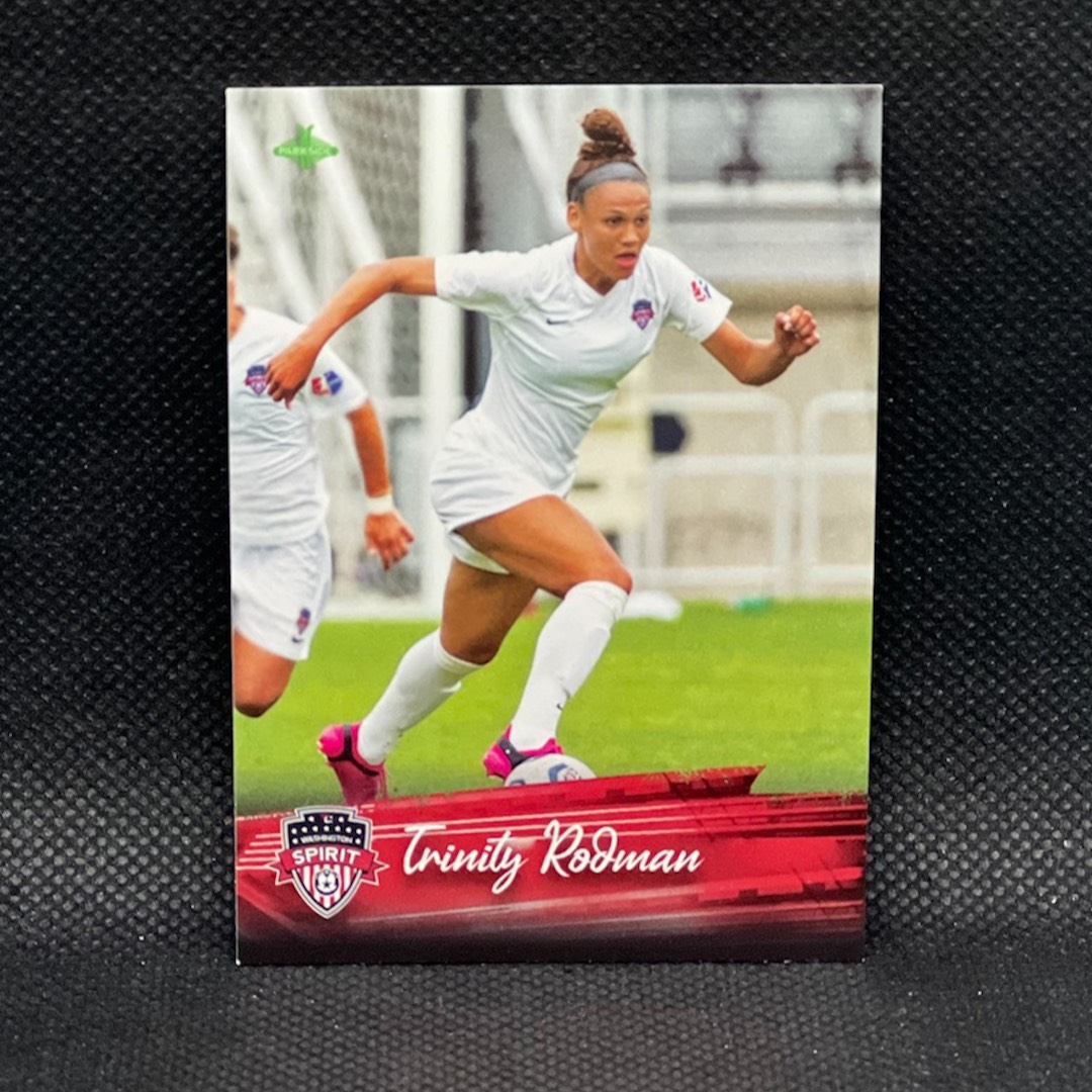 Trinity Rodman 2021 Parkside NWSL Rookie Card Washington Spirit Soccer Card