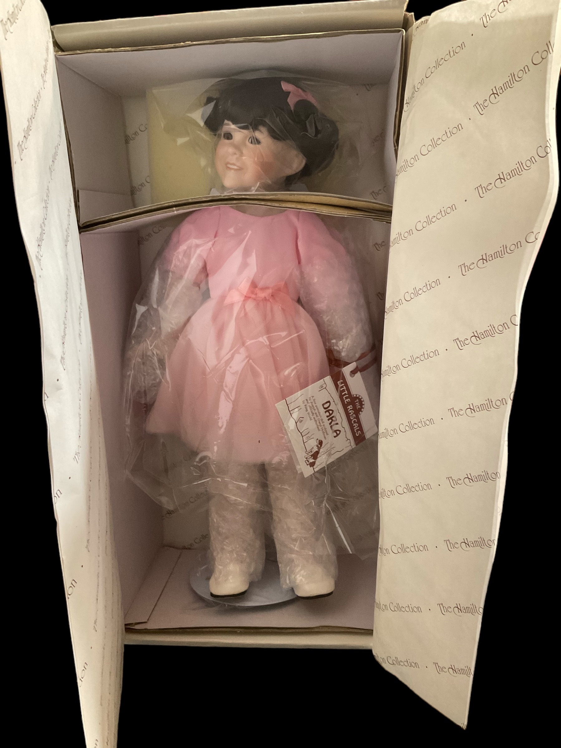 Vintage 1993 Hamilton Collection Little Rascals " Darla" Porcelain Doll ...