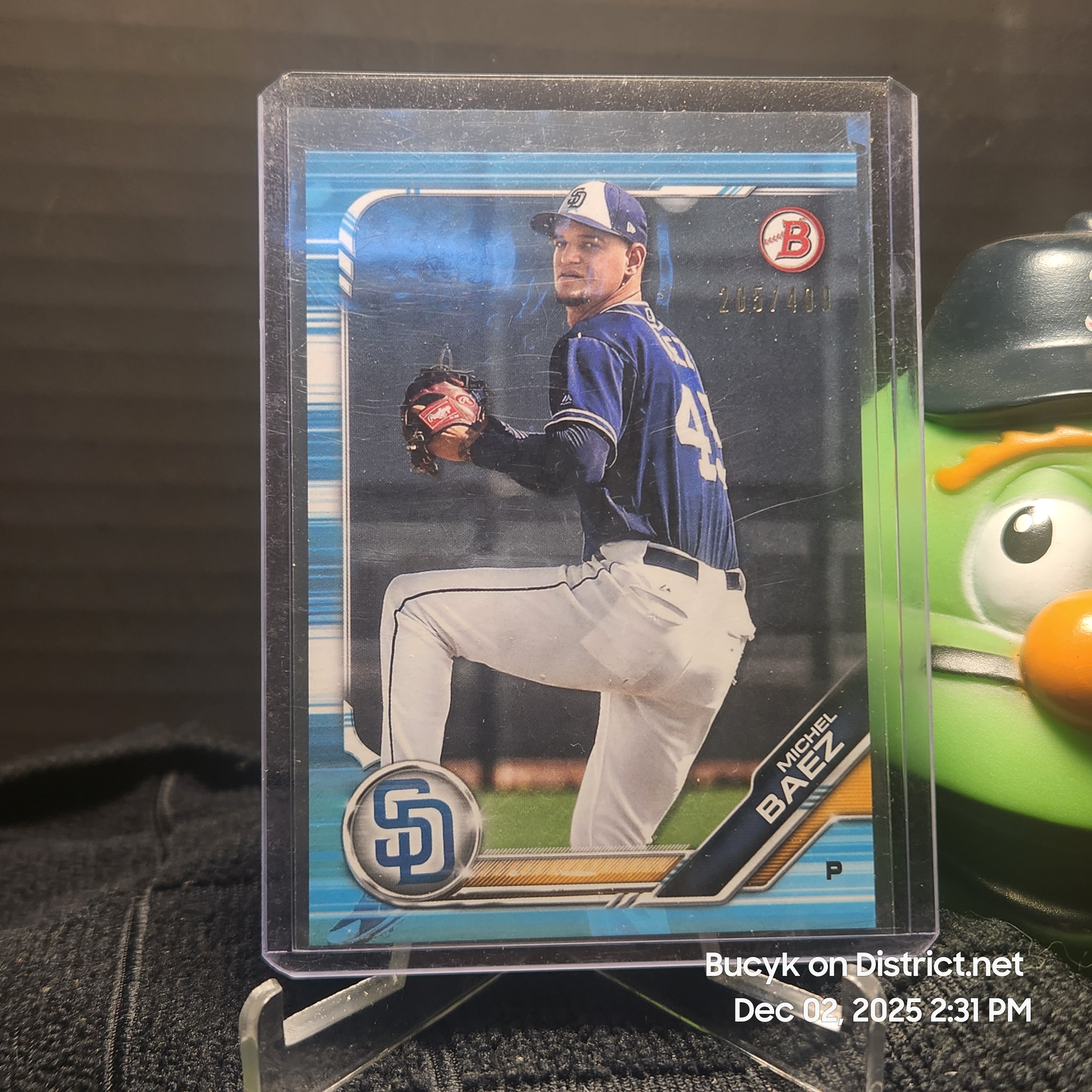 2019 Bowman Sky Blue - Michael Baez San Diego Padres 205/499