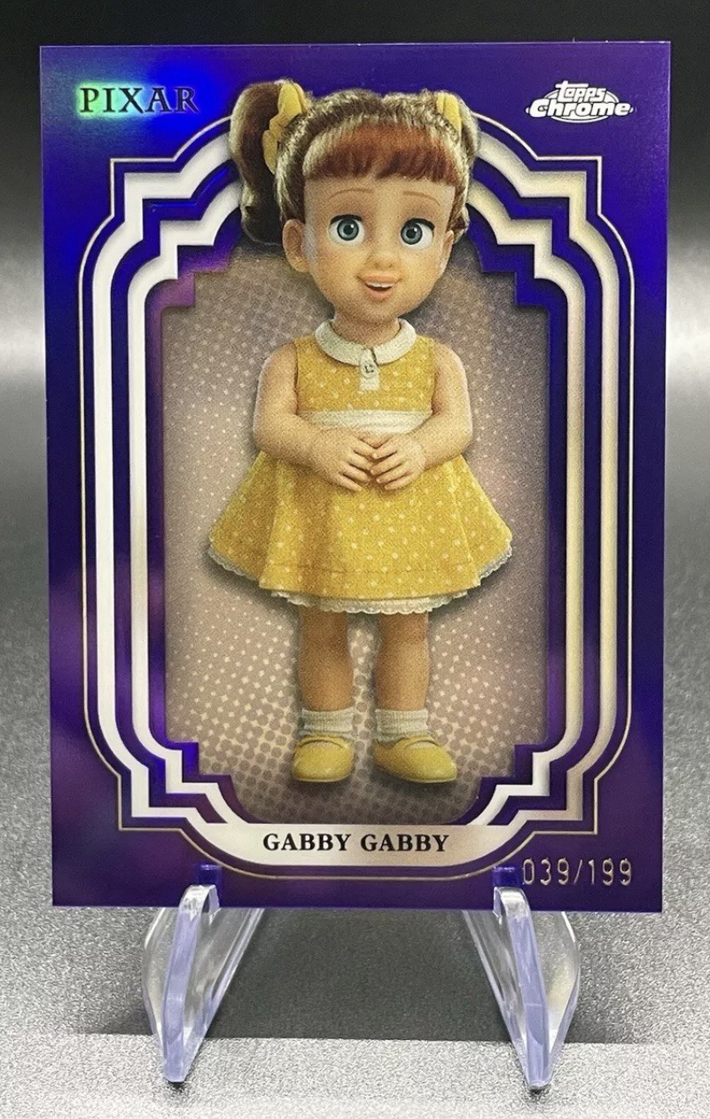 Gabby Gabby 2024 Topps Chrome Disney Purple Refractor Parallel 039/199