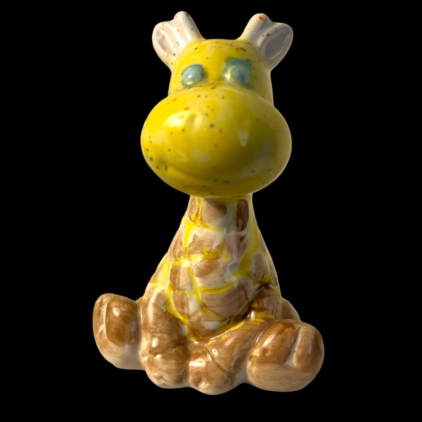 004. Art Pottery Derpy Sitting Giraffe