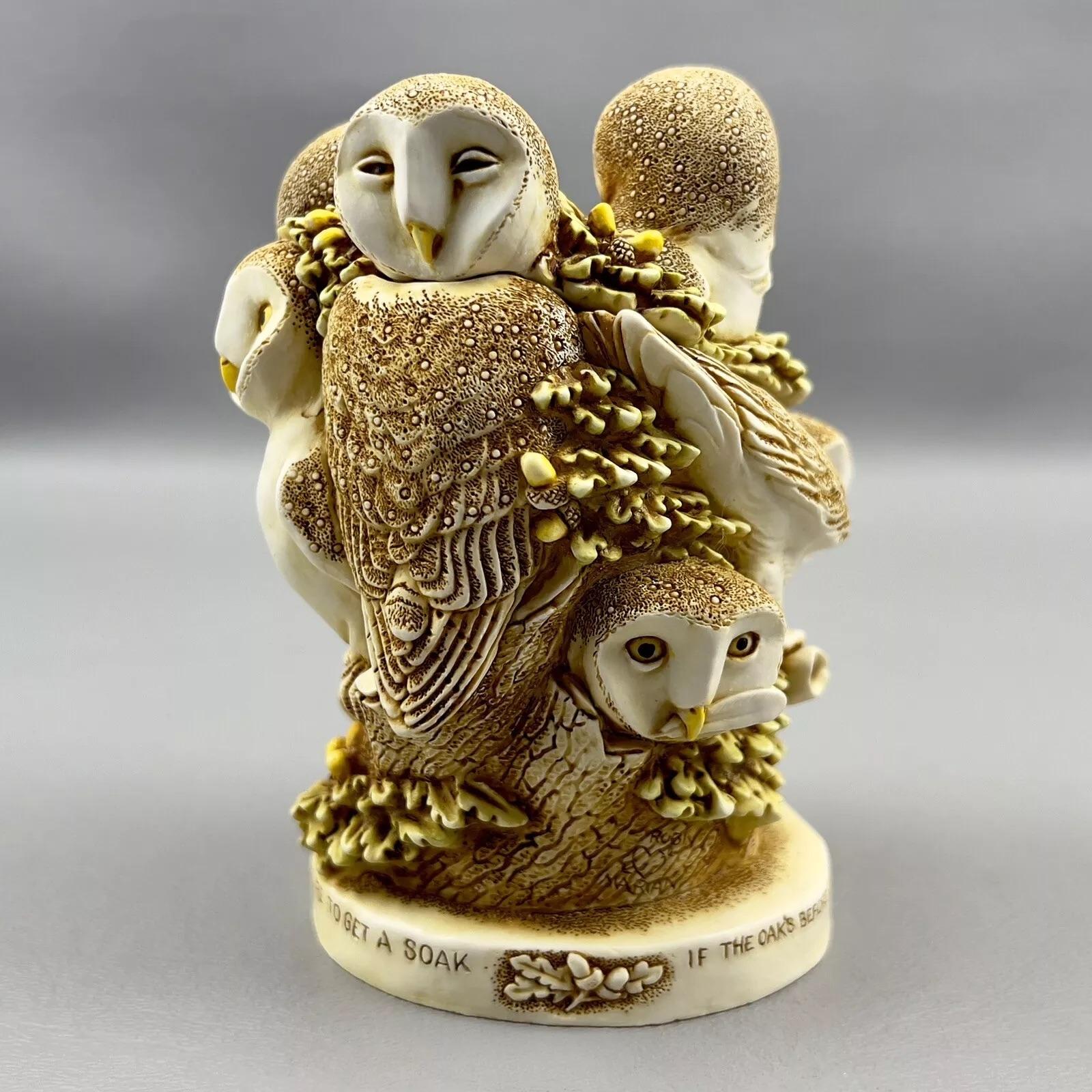 Harmony Kingdom Ivory Tower Owls 1824/7200 Box Figurine 1998 TJLEOW ...