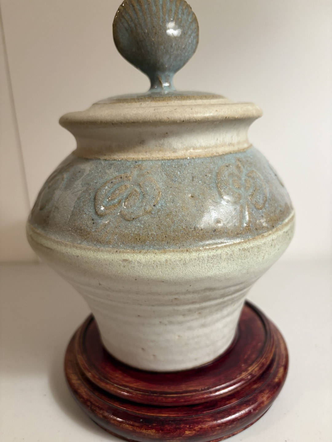 Hand Made Studio Pottery Pot With Lid