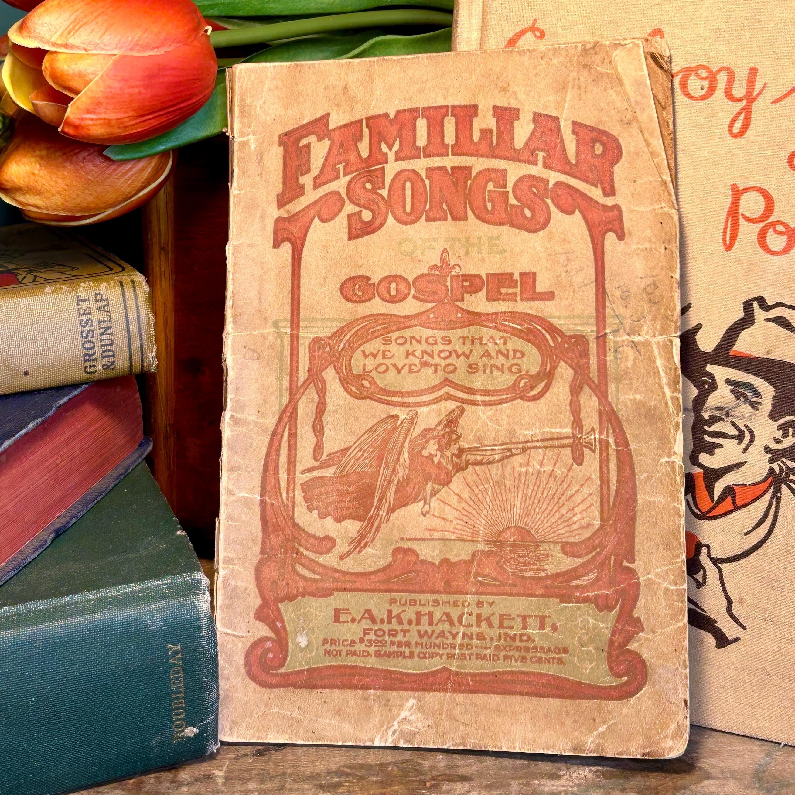059. Vintage 'Familiar Songs' Gospel Song Book