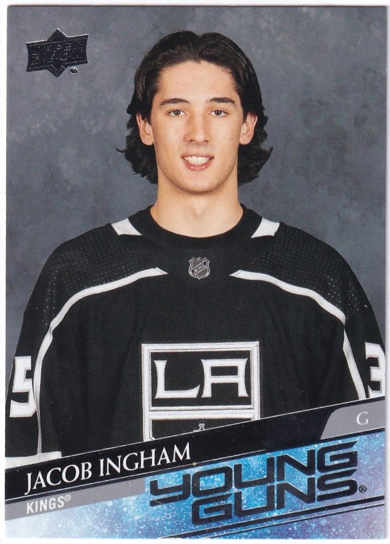 2020-21 Upper Deck #706 Jacob Ingham YG RC Los Angeles Kings Hockey Card