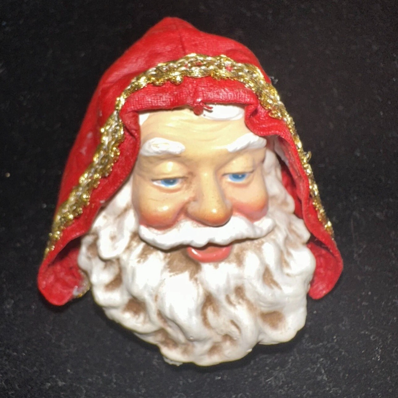 Rare! Clothtique Santa Brooch 1995 Possible Dreams Paper Mache