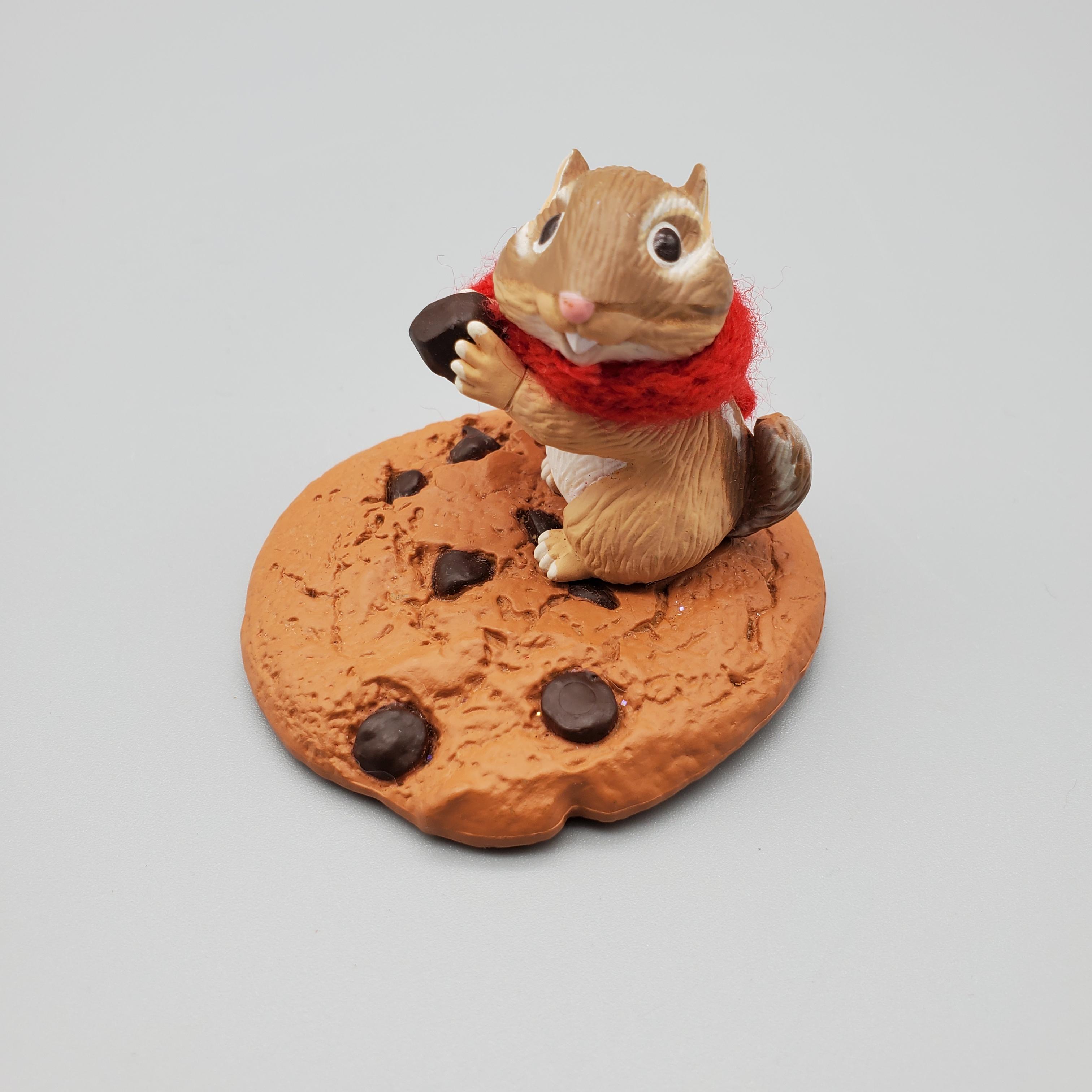 Hallmark Chipmunk on Chocolate Chip Figure 1987