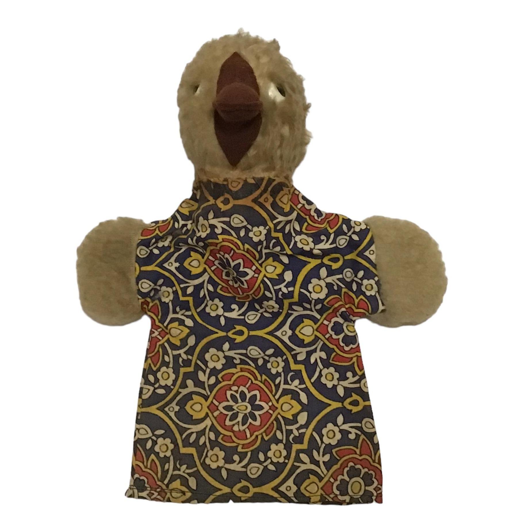 Vintage 1930s 1940s Era Duck Hand Puppet Hand Sewn Big Eyes Eastern ...