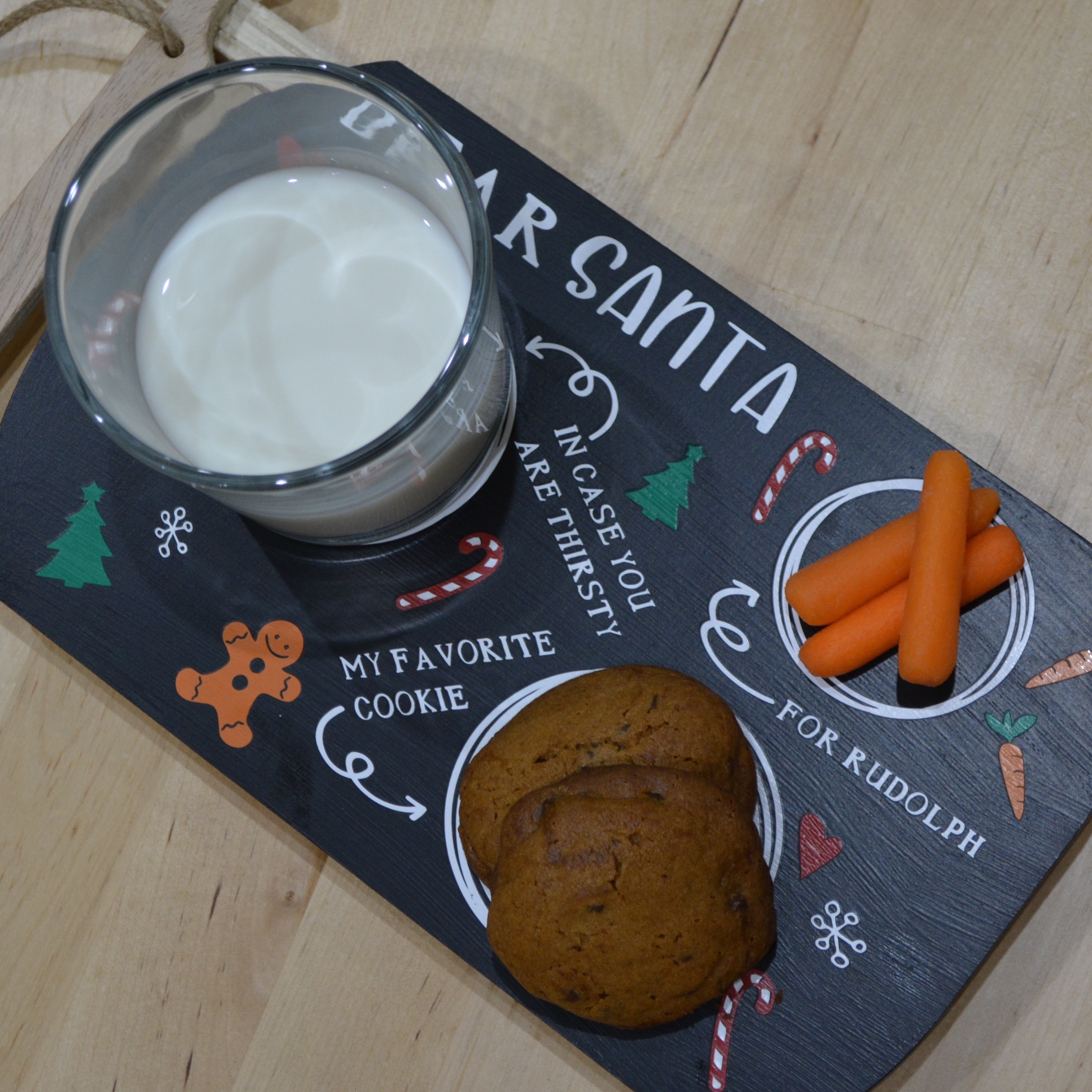Santa Christmas Eve tray