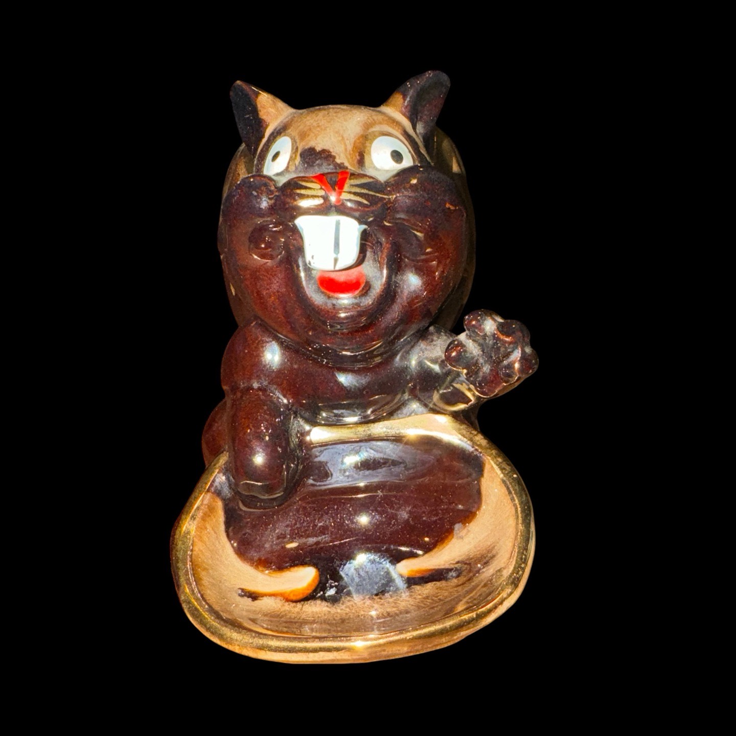 Vintage Deranged Squirrel Planter