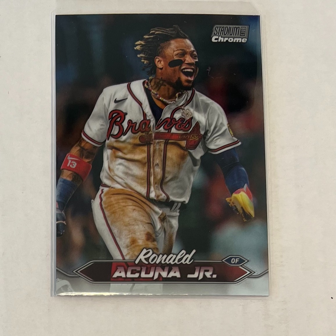 Ronald Acuna Jr. Stadium Club Chrome Atlanta Braves