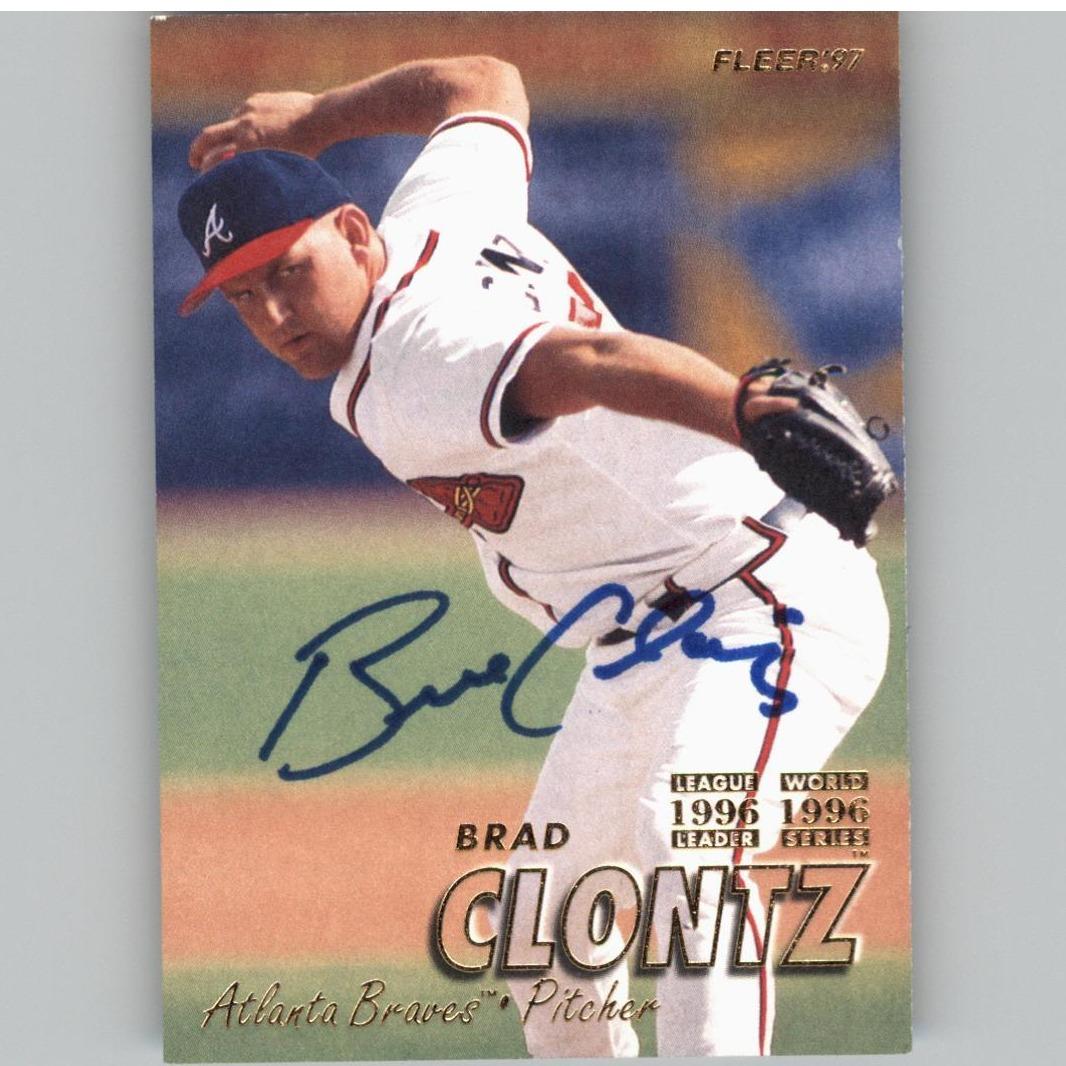 Brad Clontz Signed Atlanta Braves 1997 Fleer Baseball Card #253