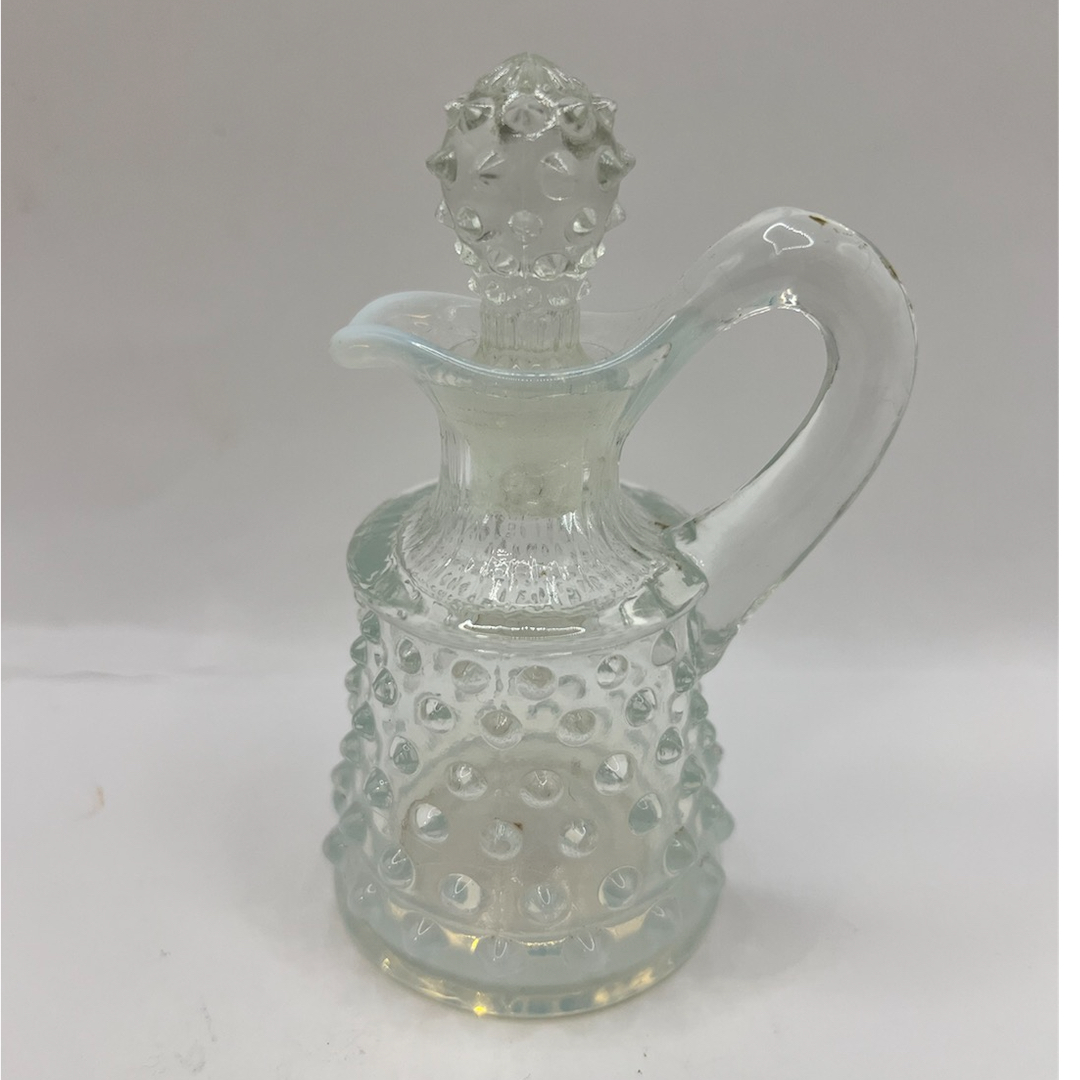 Fenton Moonstone Opalescent Hobnail Cruet