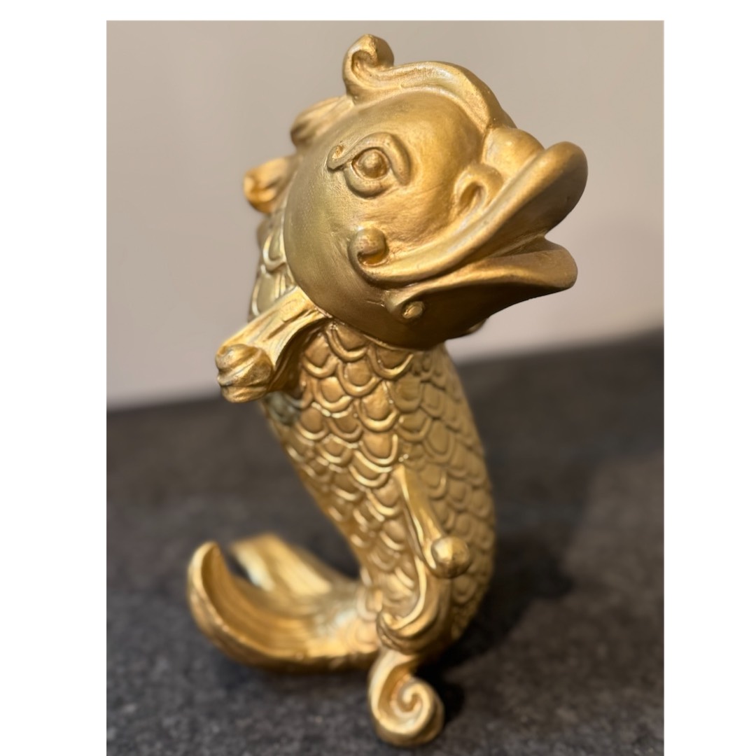 Sassy 7” Gold Fish Statue